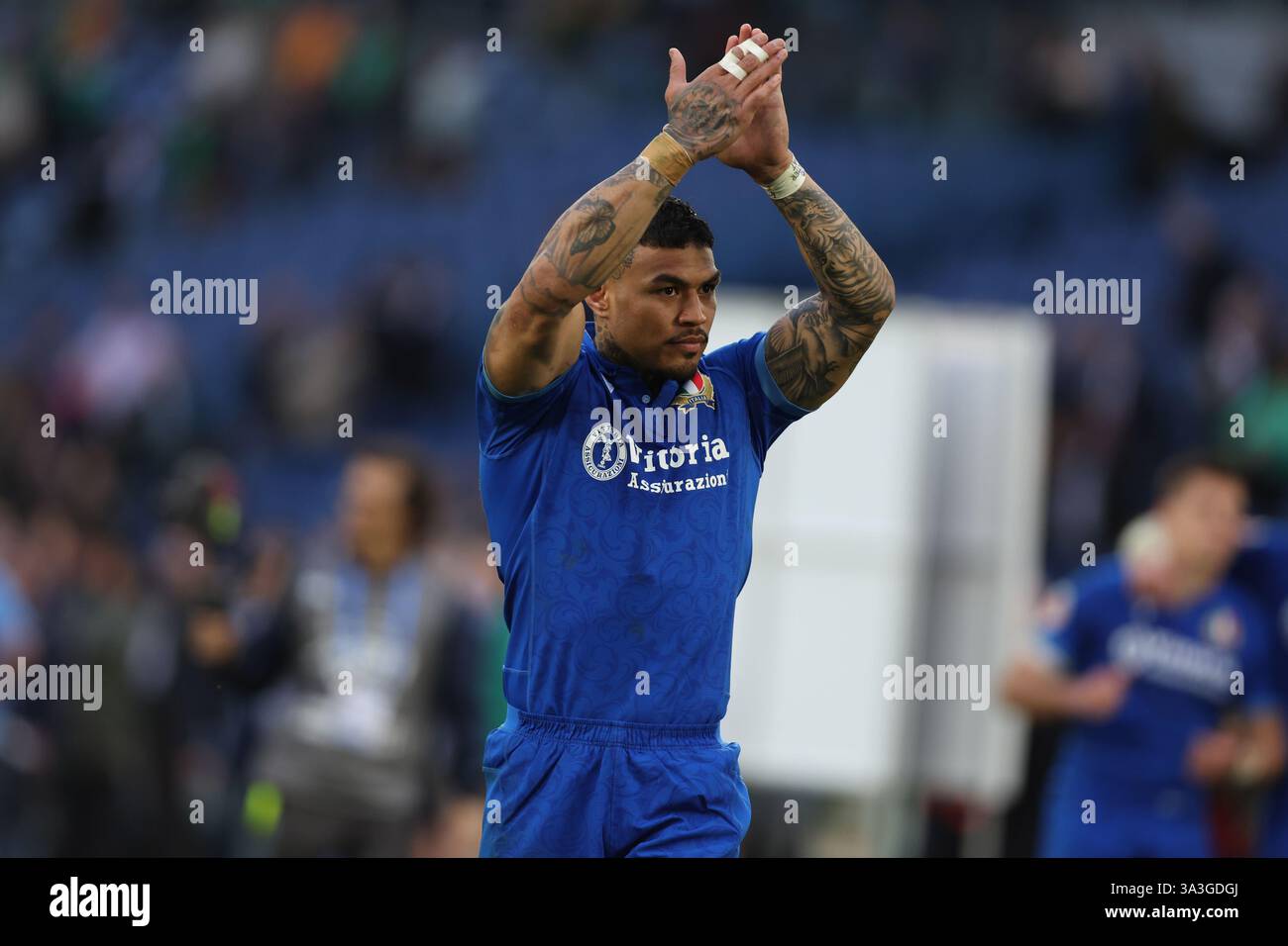 Rome, Italy - 15.03.2025: seen in action during the M6N Guinness Six ...
