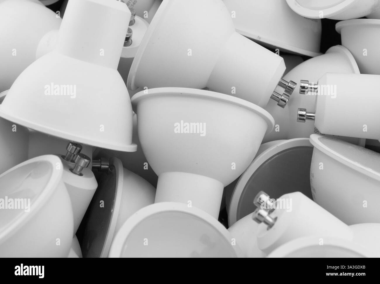 LED light bulb texture background. Energy super saving electric lamp ...