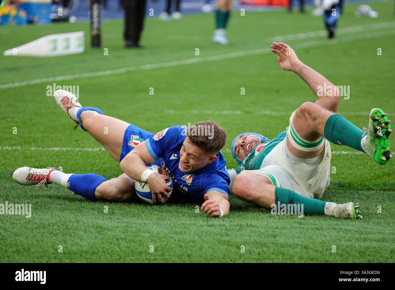Rome, Italy. 13th Mar, 2025. Stephen Varney of Italy seen in action ...