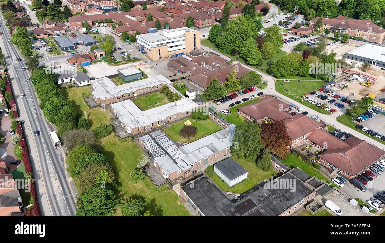 aerial view of Castle Hill Hospital. Cottingham, Hull Stock Photo - Alamy