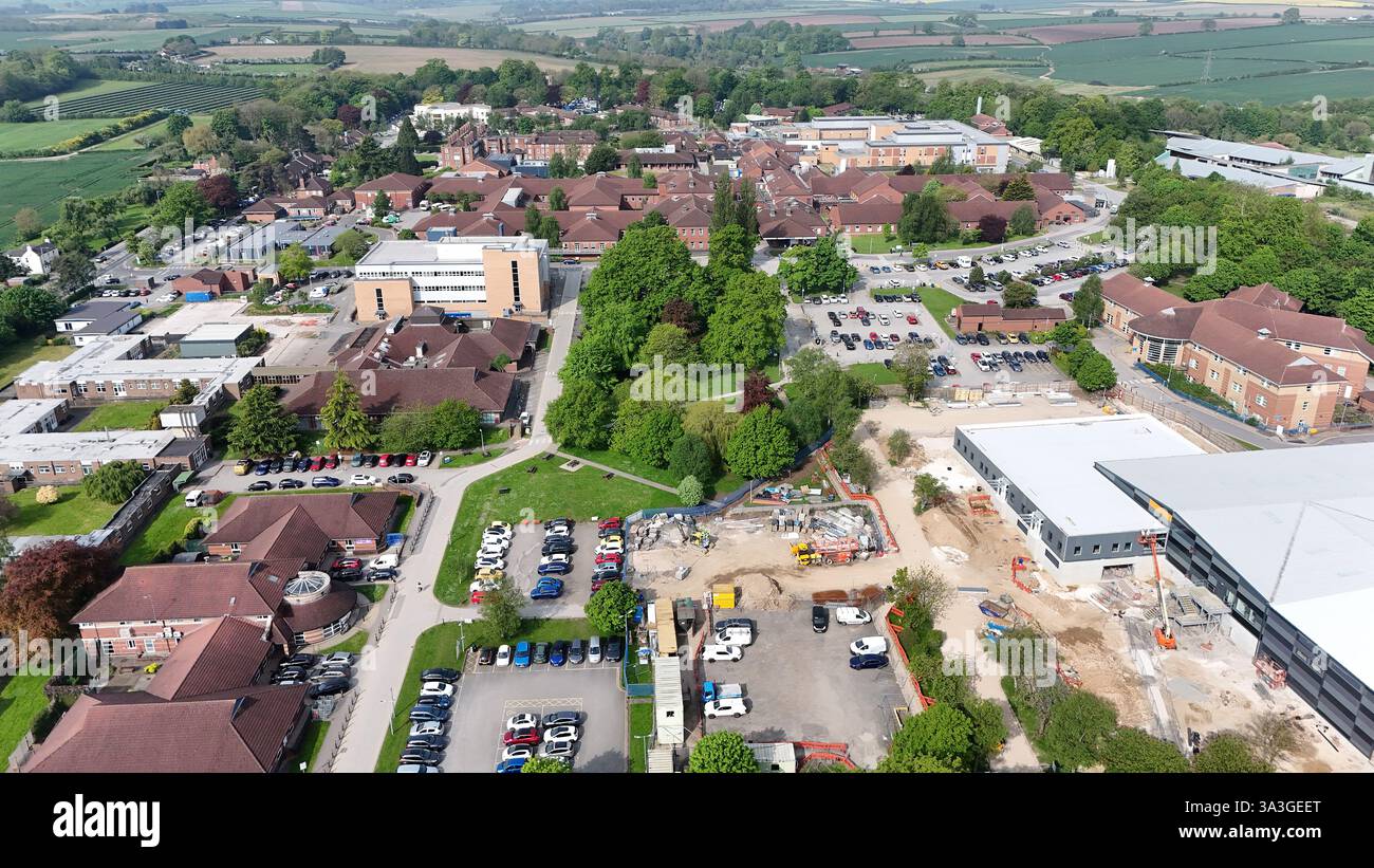 aerial view of Castle Hill Hospital. Cottingham, Hull Stock Photo - Alamy