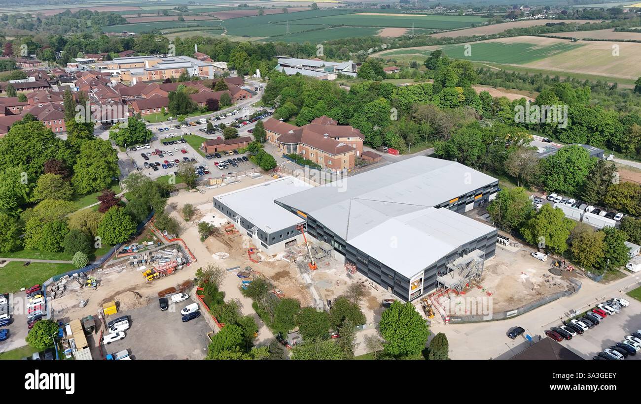 aerial view of Castle Hill Hospital. Cottingham, Hull Stock Photo - Alamy