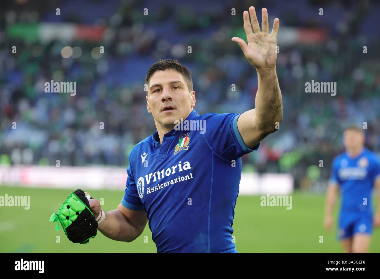 Rome, Italy. 13th Mar, 2025. Juan Ignacio Brex of Italy seen in action ...
