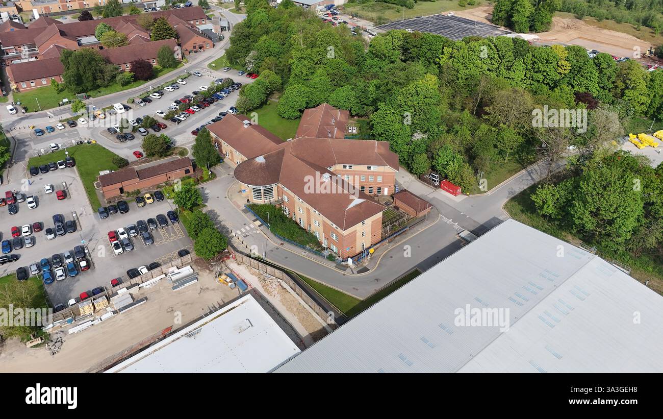 aerial view of Castle Hill Hospital. Cottingham, Hull Stock Photo - Alamy