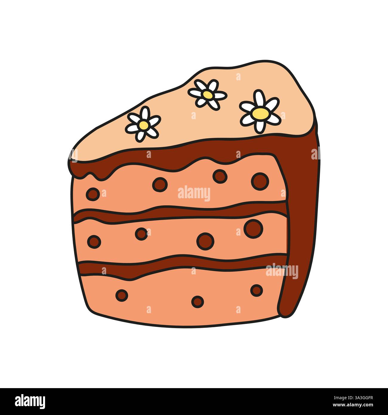 Easter cake piece color icon. Cartoon sweet egg bakery food pictogram ...