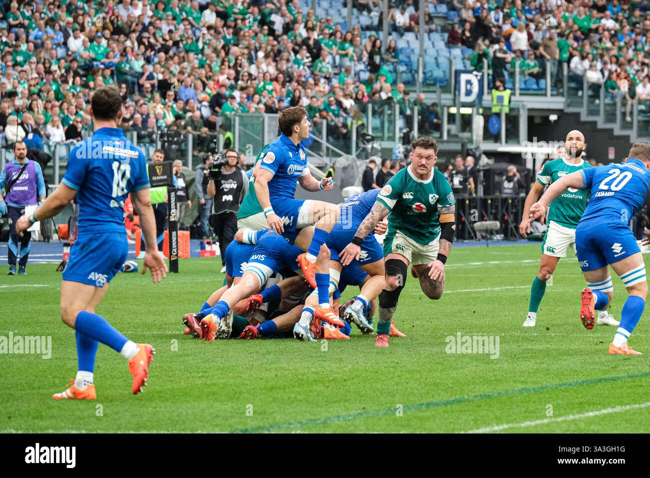 Rome, Italy. 15th Mar, 2025. Andrew Porter of Ireland during the match ...