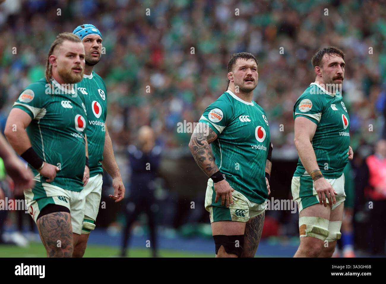 Rome, Italy. 15th Mar, 2025. Finlay Bealham of Ireland, Andrew Porter ...