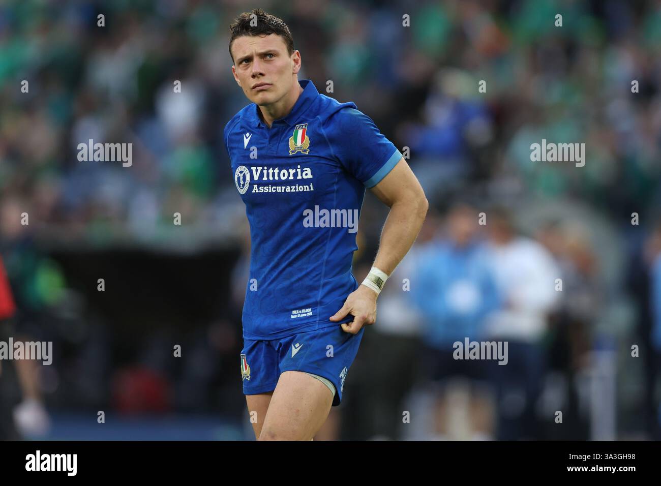 Rome, Italy. 15th Mar, 2025. Paolo Garbisi of Italy seen in action ...