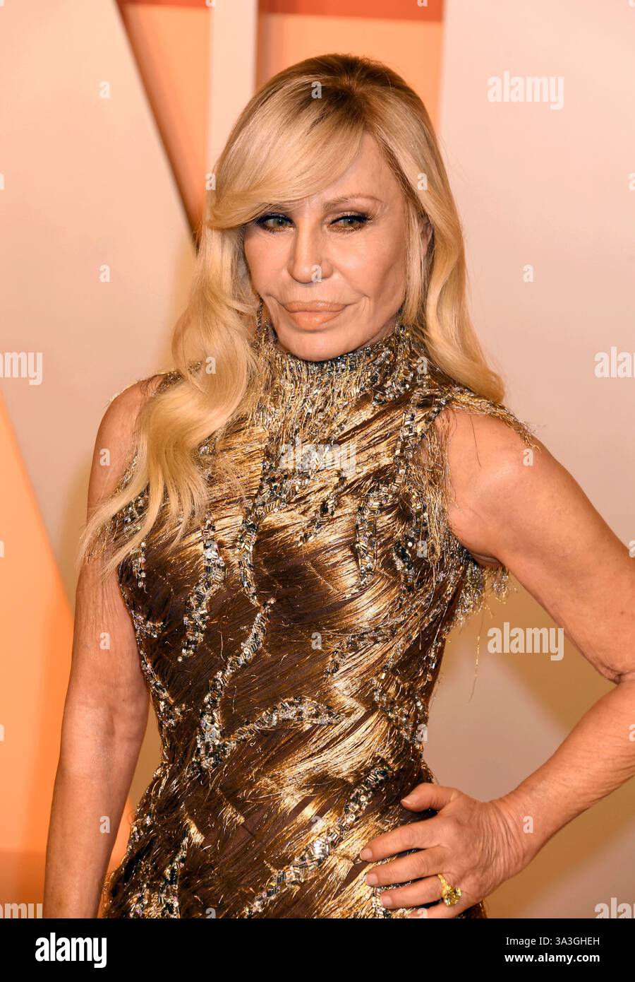 BEVERLY HILLS, CALIFORNIA - MARCH 02: Donatella Versace attends the ...