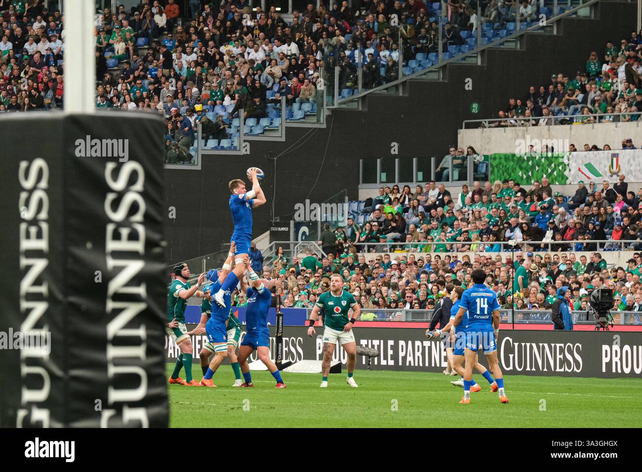 Rome, Italy. 15th Mar, 2025. Federico Ruzza of Italy during the match ...