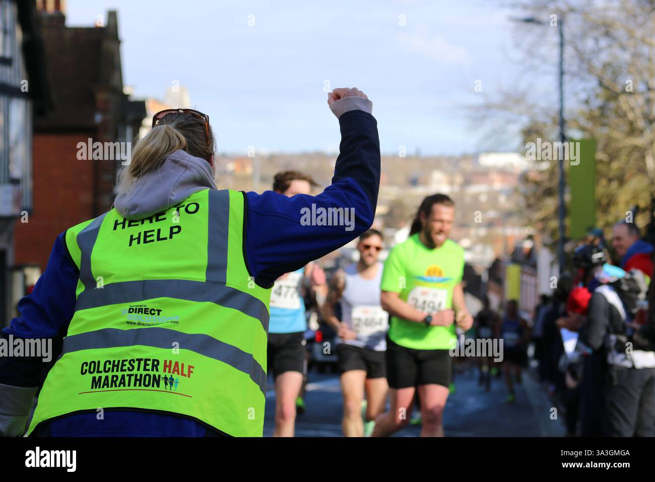 Colchester, UK. 16th Mar, 2025. The Colchester half-marathon took place ...