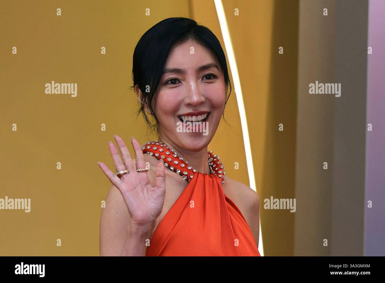 Cheryl Yang arrives for the 18th Asian Film Awards ceremony, at the ...