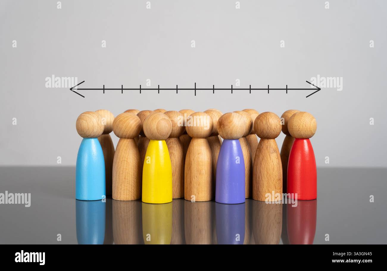 The scale of political preferences over a crowd of people. Public ...