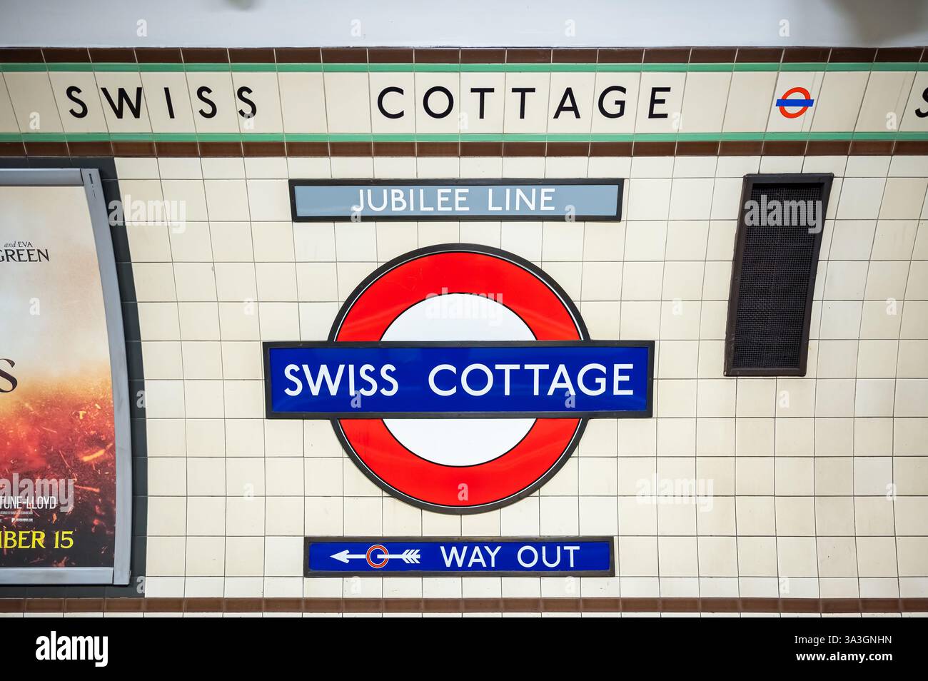 Swiss Cottage Underground Station, London Stock Photo - Alamy