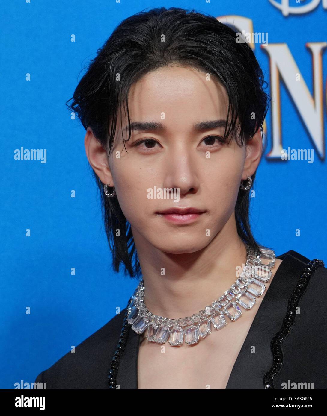 Los Angeles, USA. 15th Mar, 2025. JO1 - Keigo Sato arrives at Walt ...