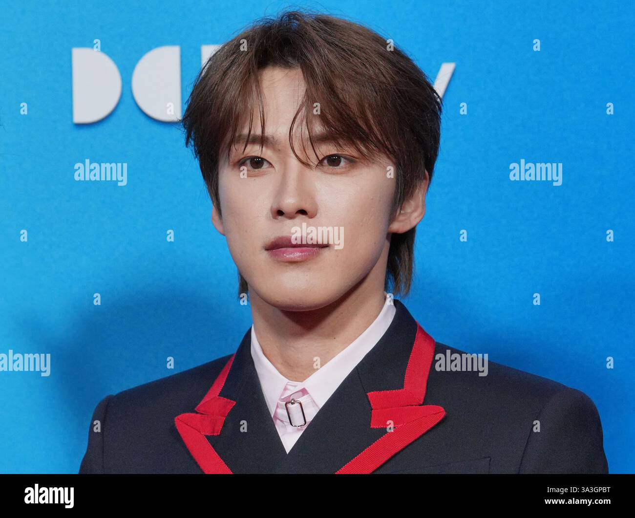 Los Angeles, USA. 15th Mar, 2025. JO1 - Junki Kono arrives at Walt ...