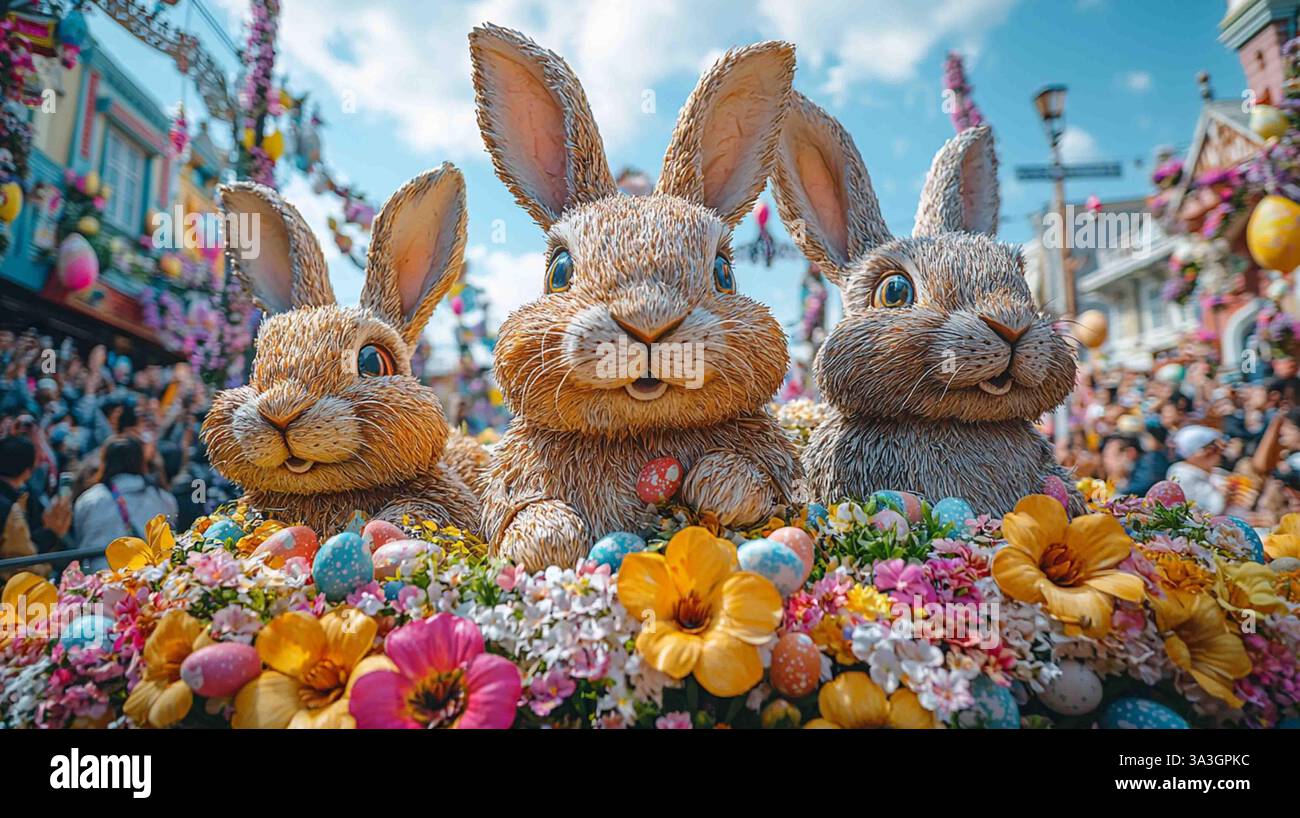 Experience the magic of a grand Easter parade filled with colorful ...