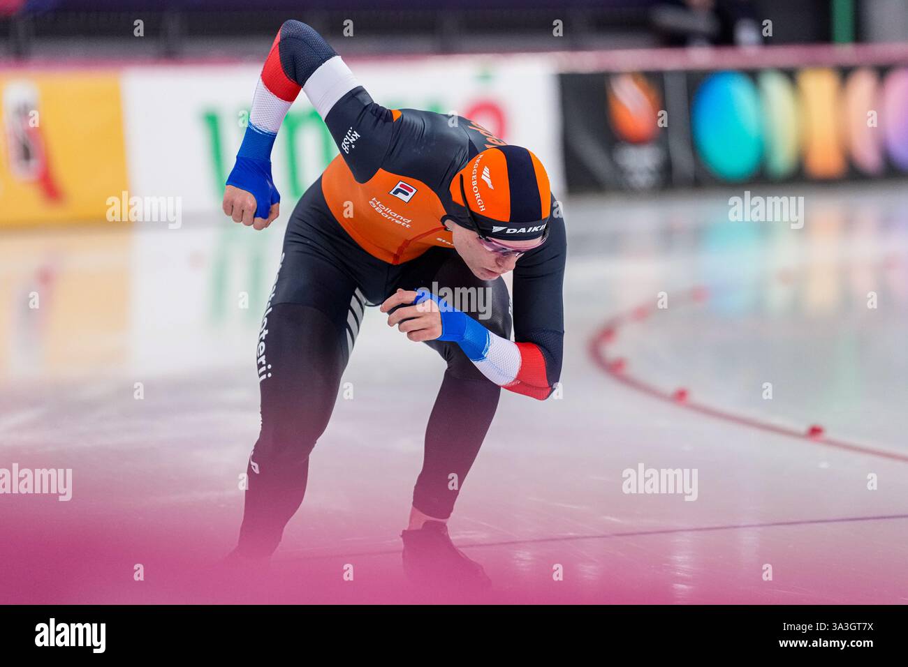 HAMAR, NORWAY - MARCH 16: Tim Prins of Netherlands during the ISU World ...