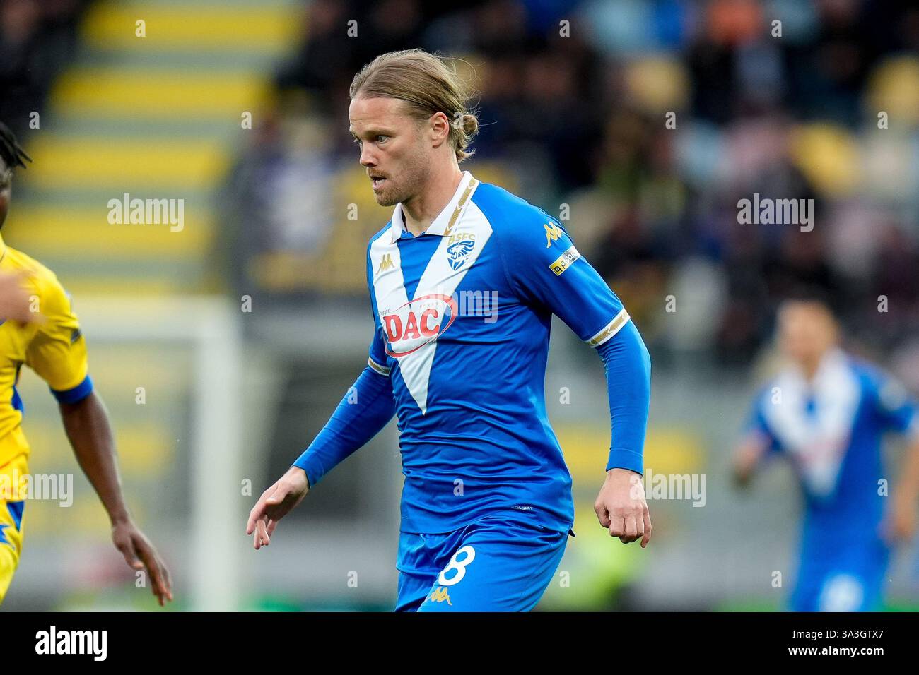 Frosinone, Italy. 15th Mar, 2025. Birkir Bjarnason of Brescia Calcio ...