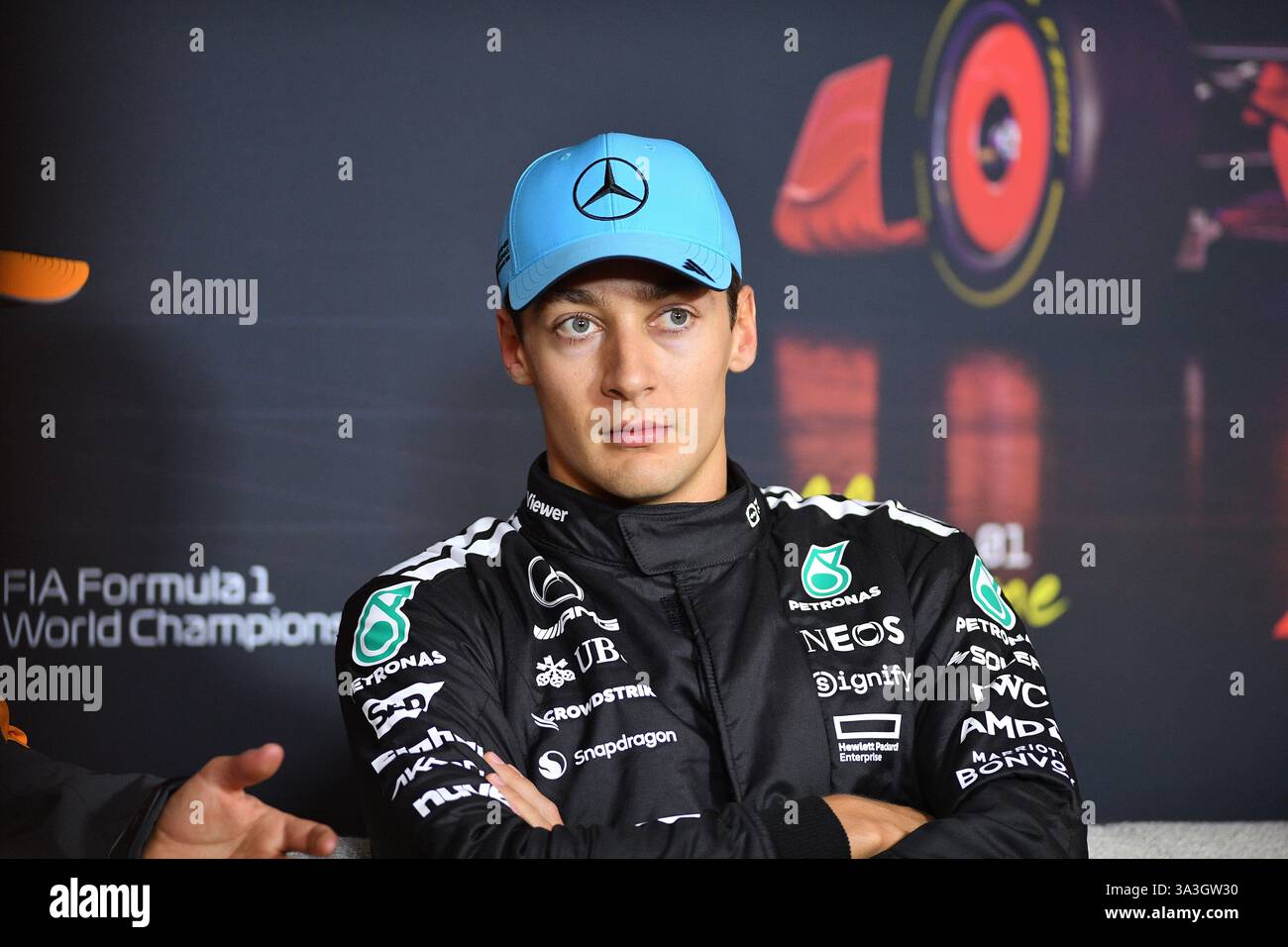 MELBOURNE, AUSTRALIA 16 Mar 2025. Pictured: Mercedes Formula 1 driver ...