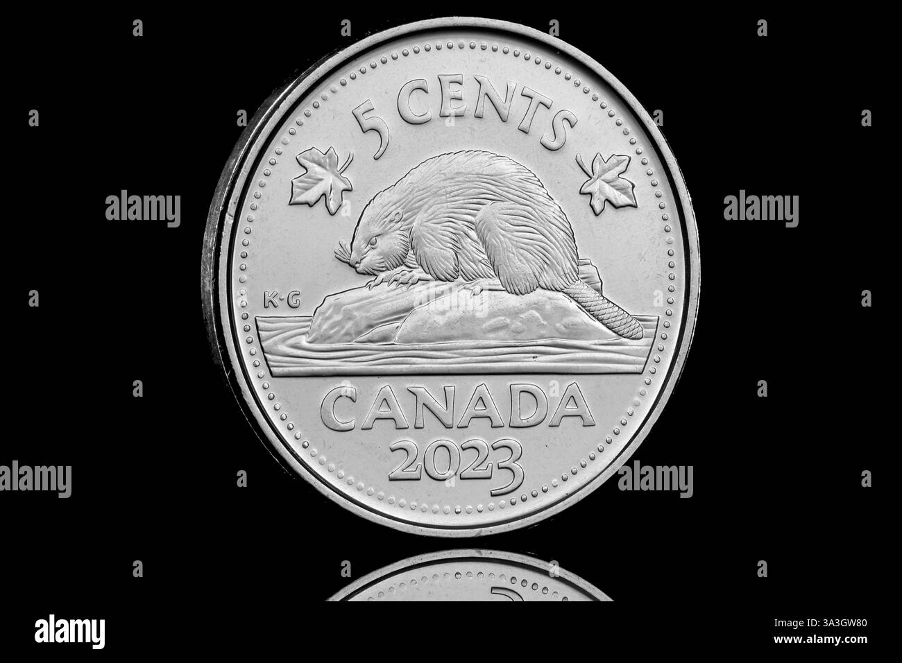 Canada king charles 5 cents hi-res stock photography and images - Alamy