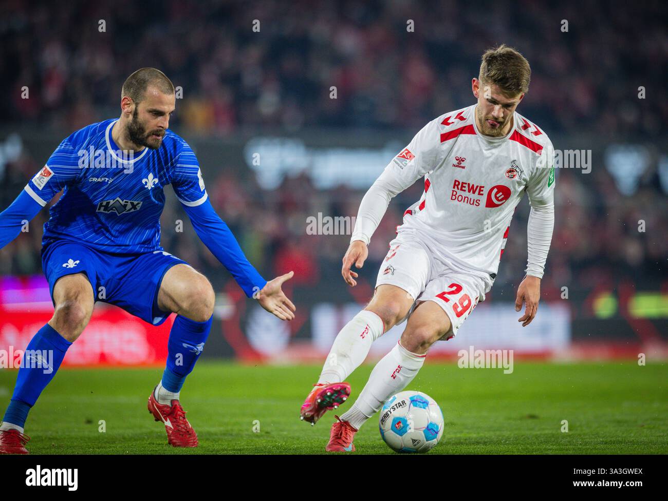 Cologne, Germany. 15th Mar 2025. Jan Thielmann (Köln) Aleksandar ...