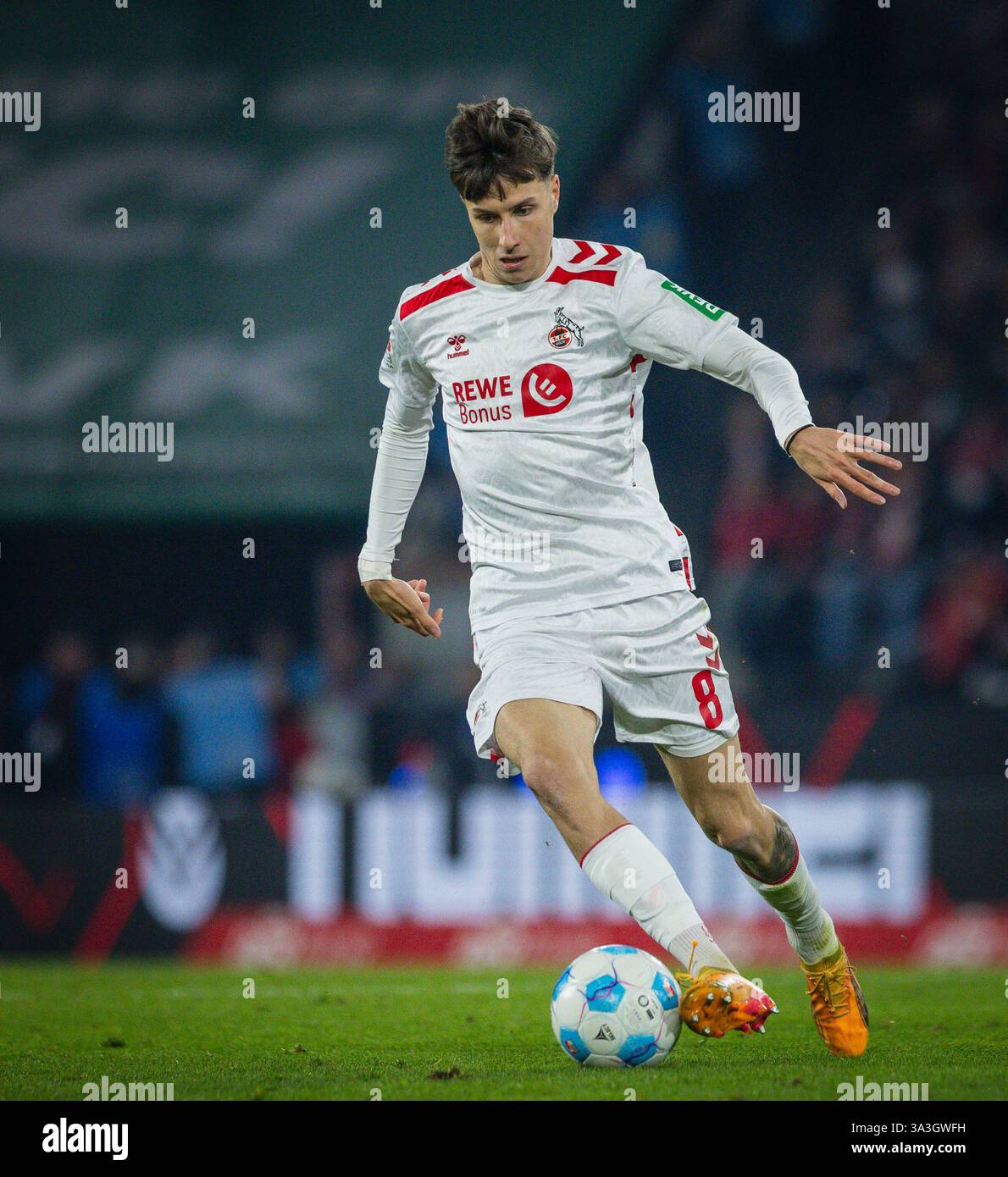 Cologne, Germany. 15th Mar 2025. Denis Huseinbasic (Köln) 1. FC Köln - Darmstadt 98 15.03.2025 ...