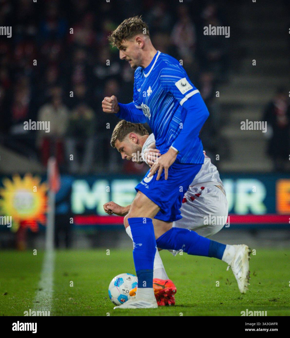 Cologne, Germany. 15th Mar 2025. Imad Rondic (Köln) Matej Maglica (D98 ...
