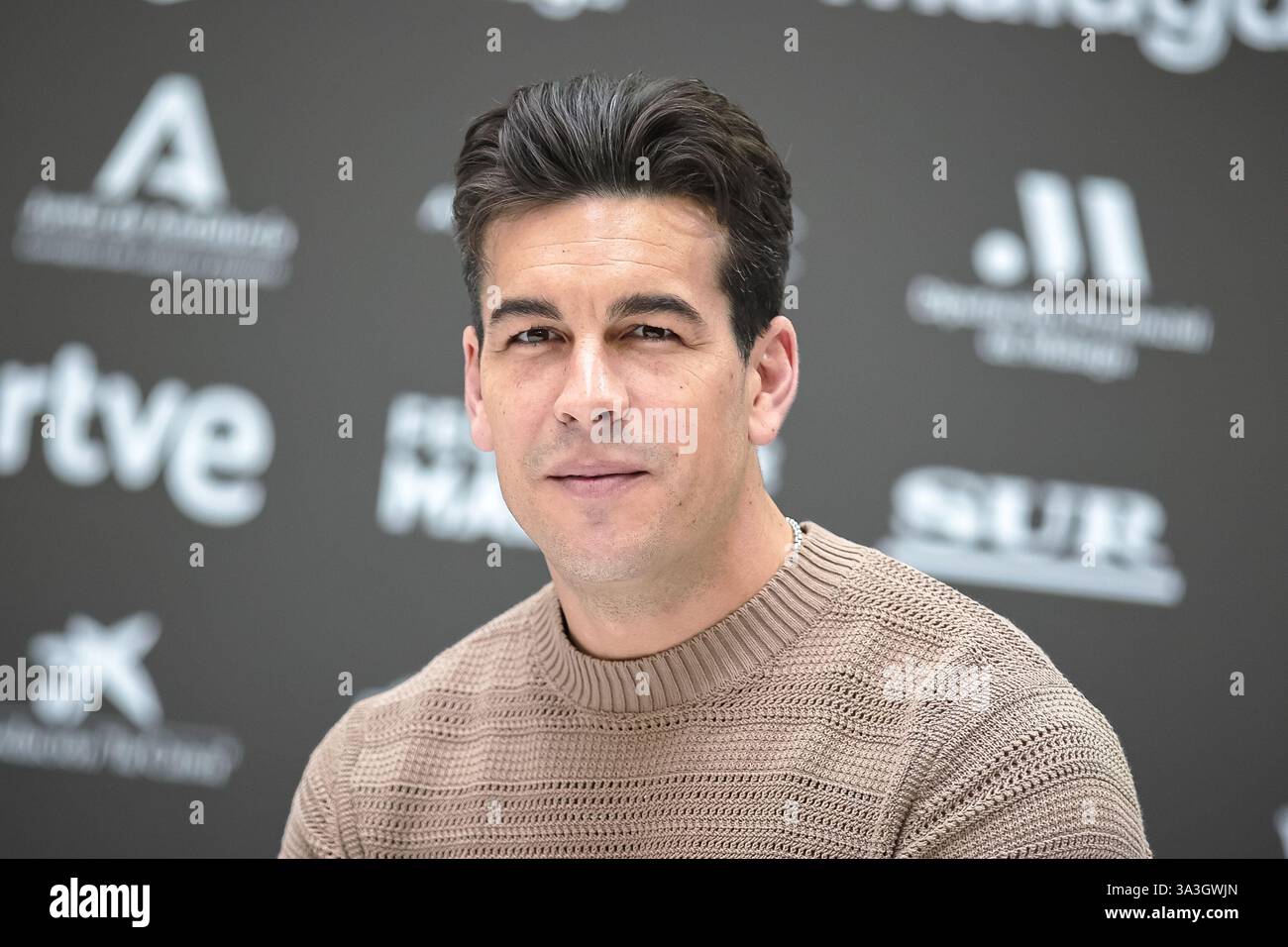 Mario Casas attends the photocall of the film "La huella del mal" at the 28th Málaga Film ...