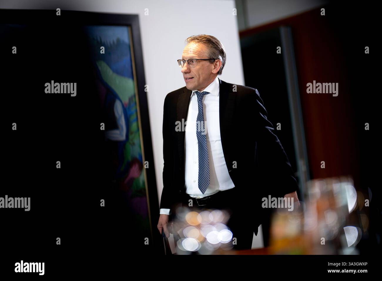Joerg Kukies cabinet meeting DEU, Deutschland, Germany, Berlin, 12.03. ...