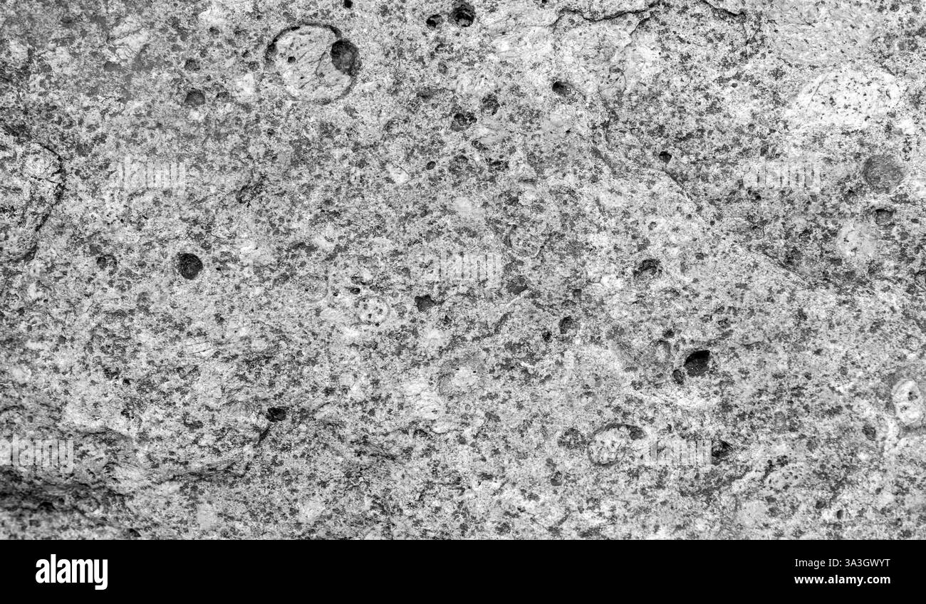 Rough natural gray granite stone pattern, close up background texture ...