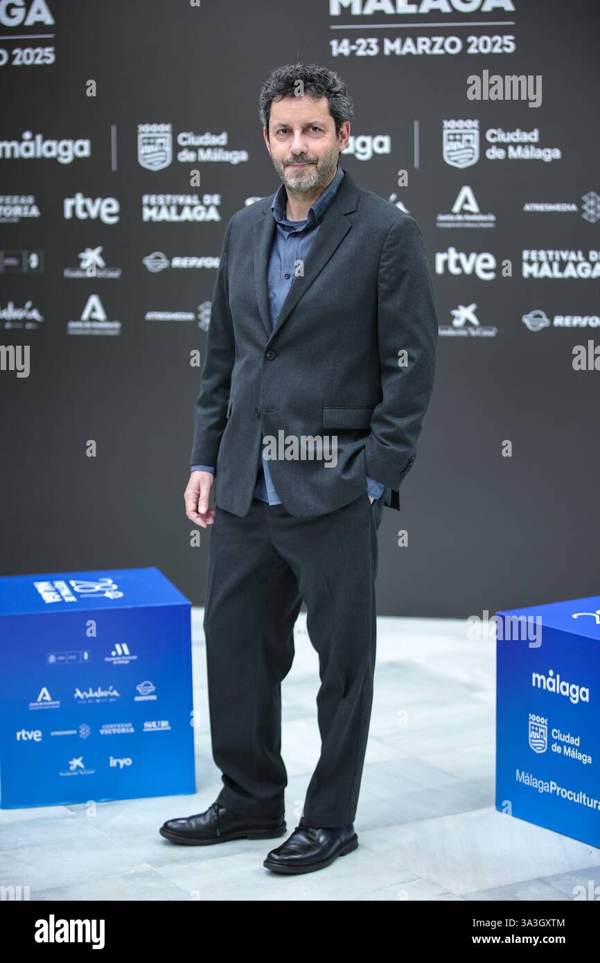 Manuel Ríos San Martín attends the photocall of the film "La huella del mal" at the 28th Málaga ...
