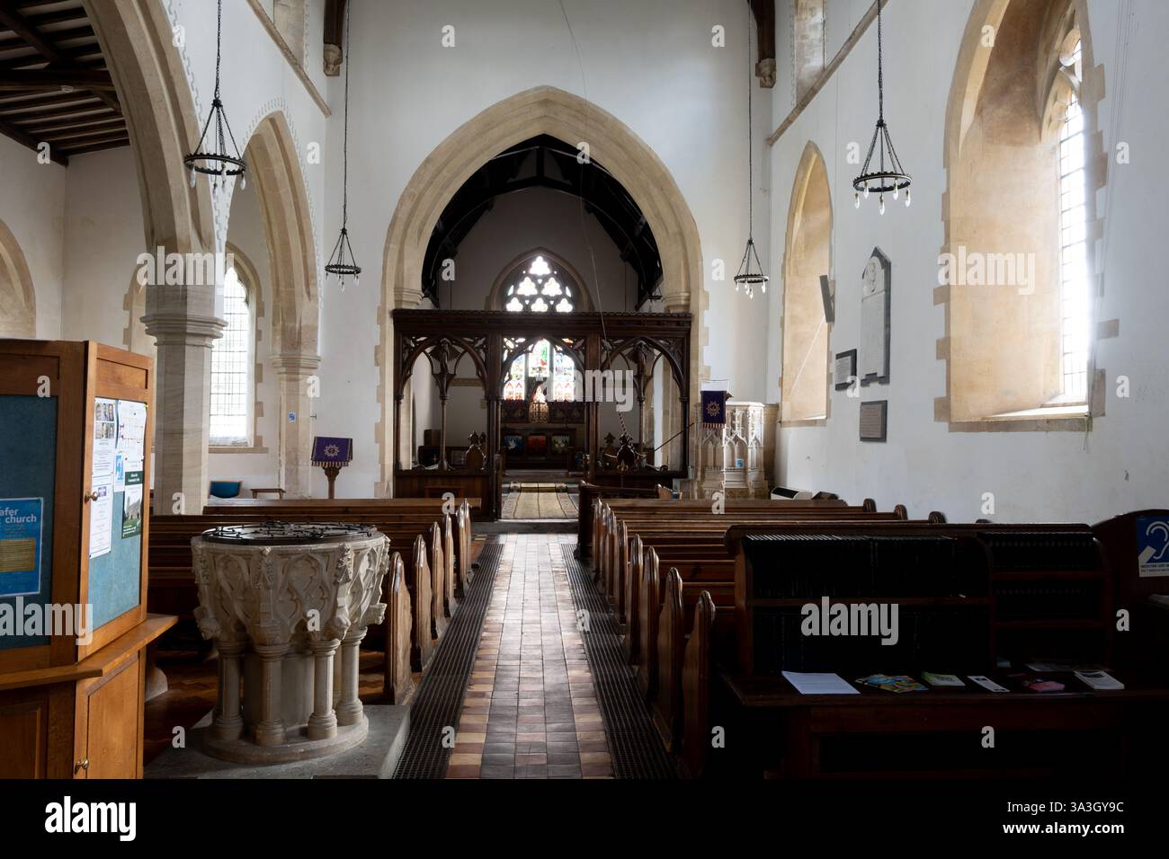St. Peter and St Paul`s Church, Long Compton, Warwickshire, England, UK ...