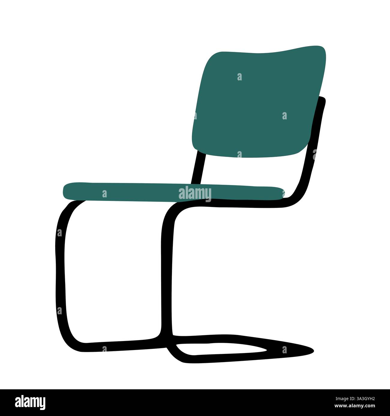 Vector simple blue frame Stock Vector Images - Alamy