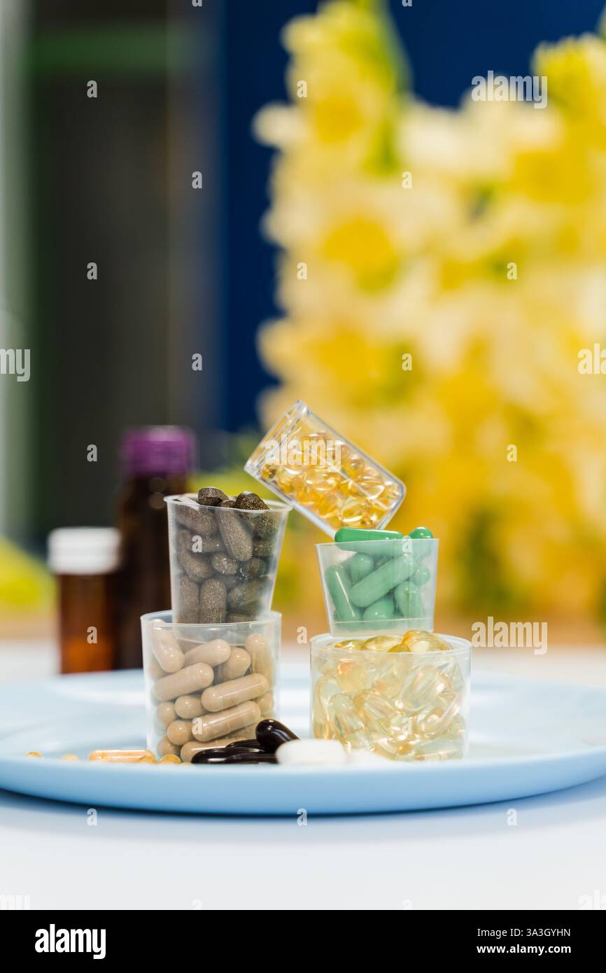 Set of mulvitamin, amino acids, minerals and magnesium antistress ...