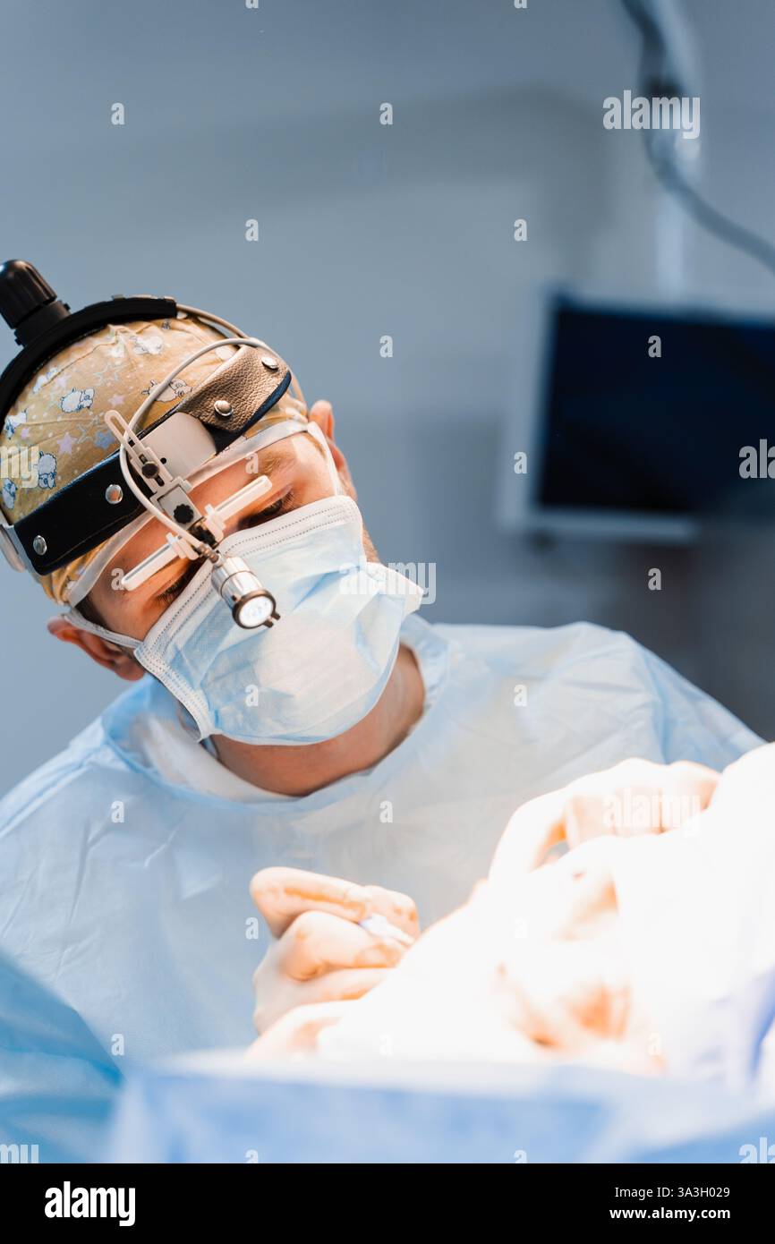 Blepharoplasty plastic surgery operation for modifying the eye region ...