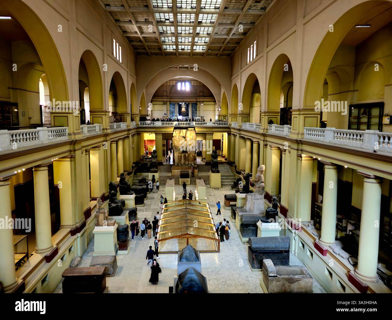 Cairo, Egypt, February 1 2025: The interior of the Egyptian or Cairo ...