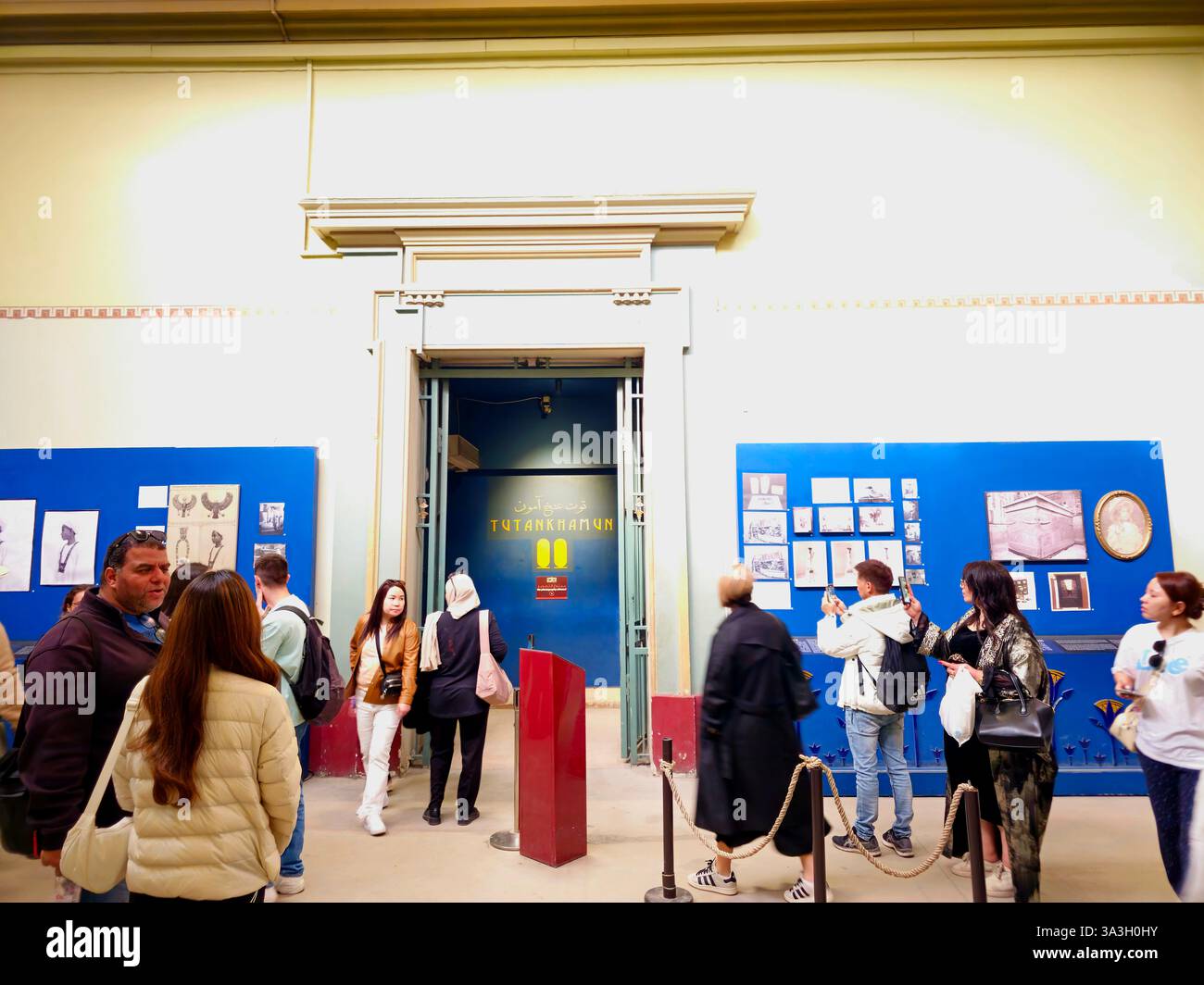 Cairo, Egypt, February 1 2025: Exterior of Tutankhamun room collection ...