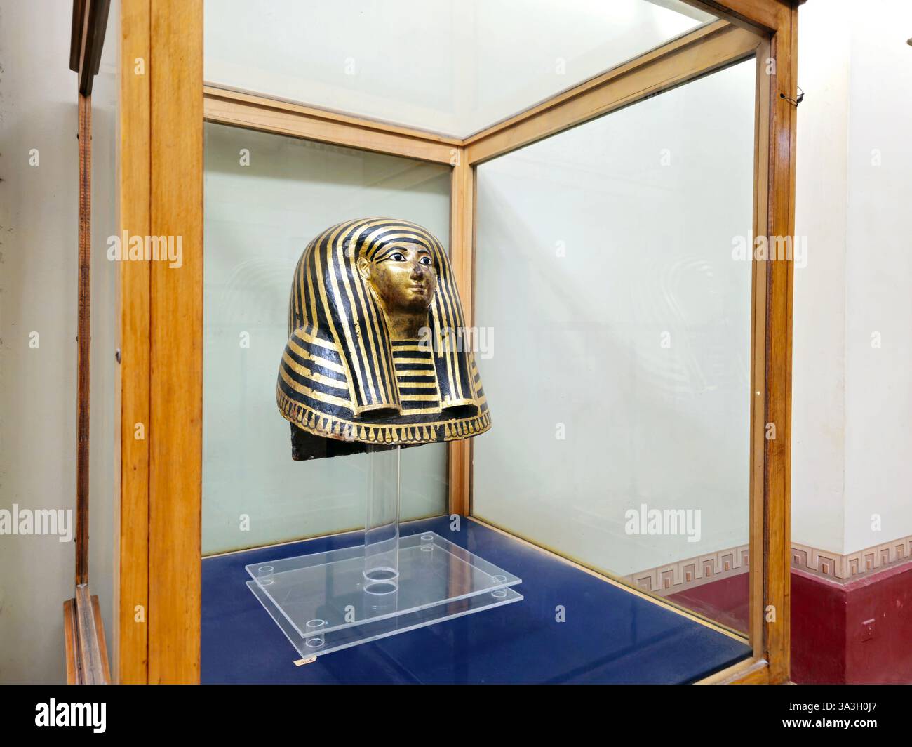 Cairo, Egypt, February 1 2025: Golden mask collection inside the ...