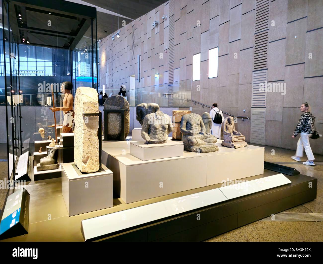 Giza, Egypt, February 22 2025: The monuments inside The Grand Egyptian ...