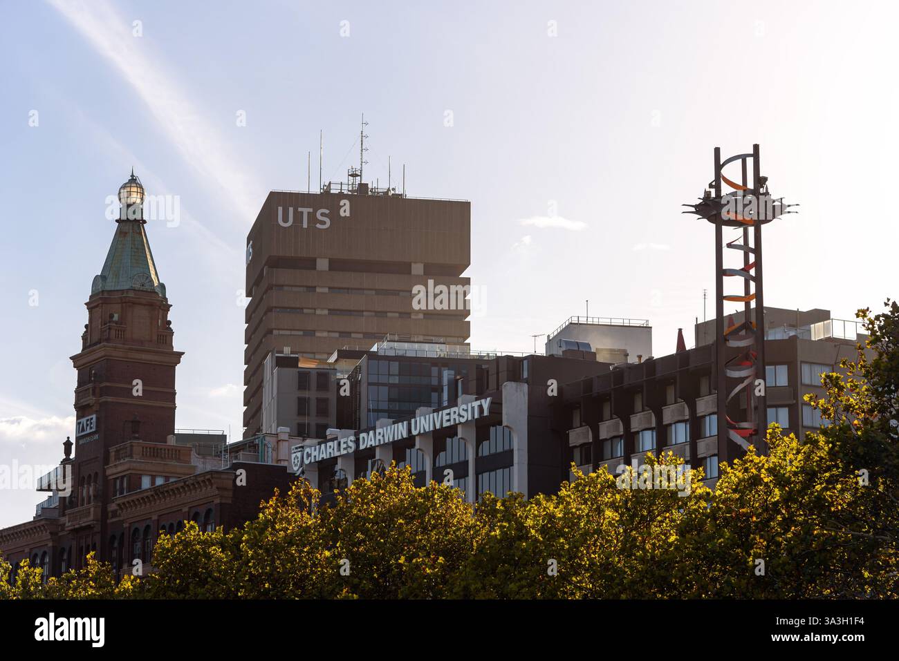 The TAFE Marcus Clark building, UTS Tower and Charles Darwin University ...