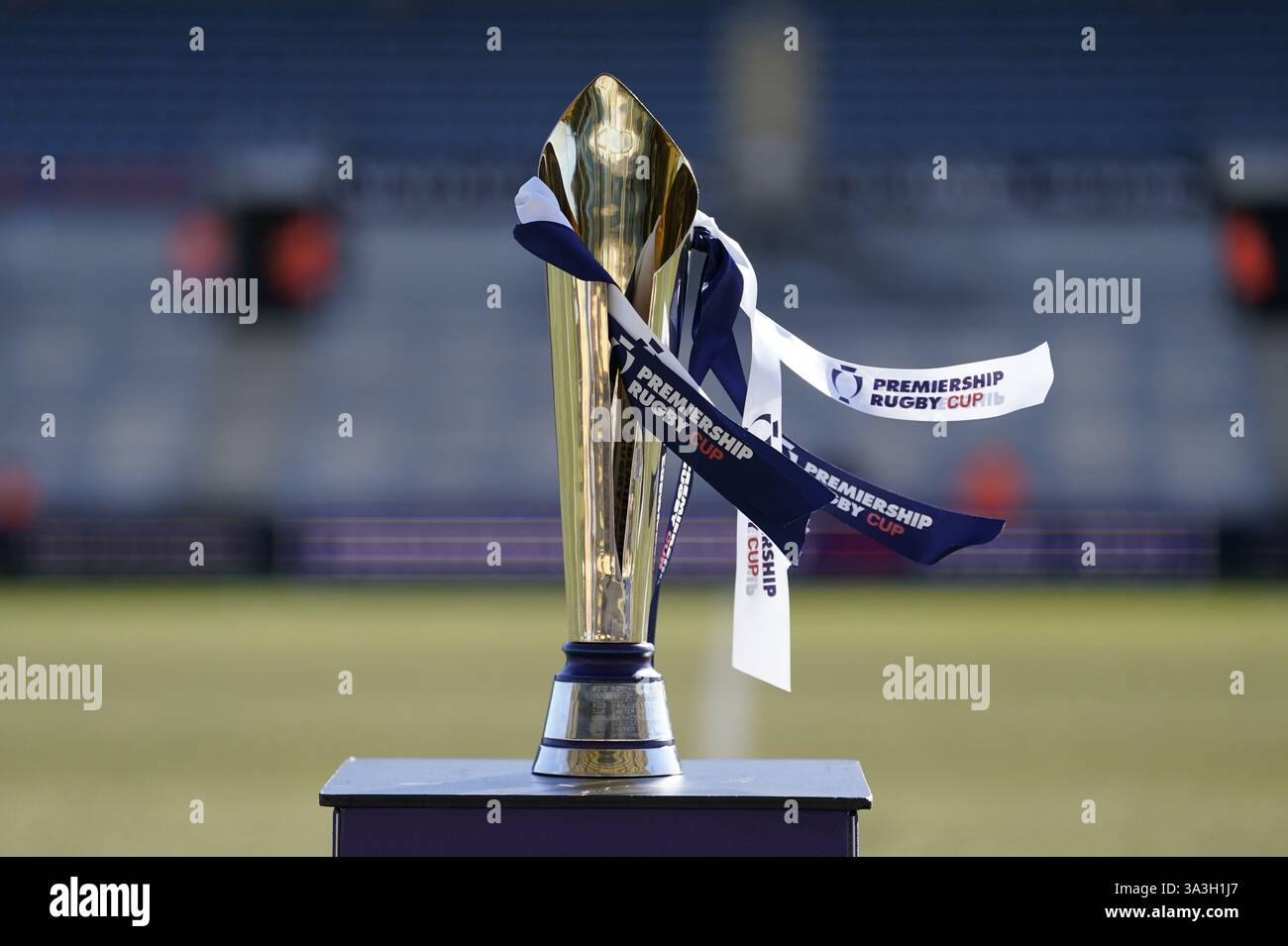 General view of the Premiership Rugby Cup trophy ahead the Premiership ...
