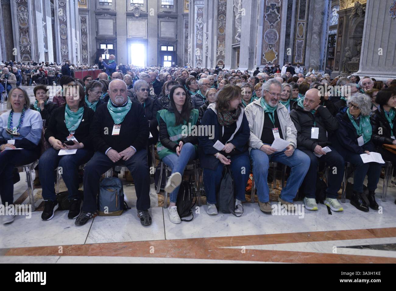 Rome, Italy. 16th Mar, 2025. Rome, Jubilee 2025 pilgrimage of the ...