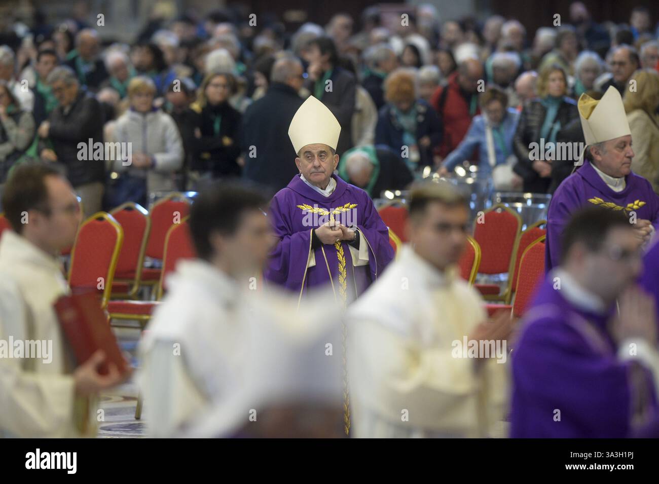 Rome, Italy. 16th Mar, 2025. Rome, Jubilee 2025 pilgrimage of the ...