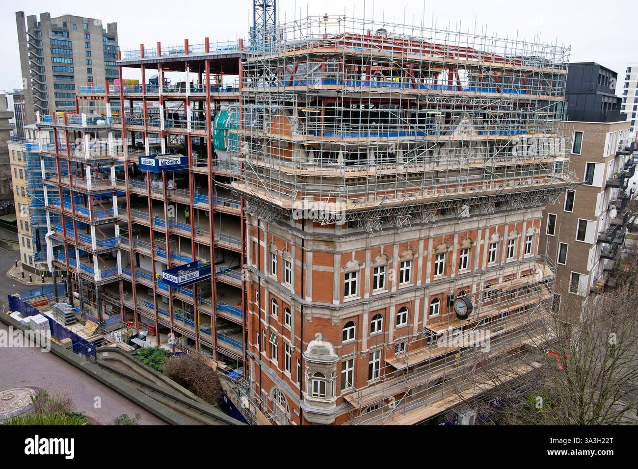 1 Golden Lane Uno building construction site refurbishment view from ...