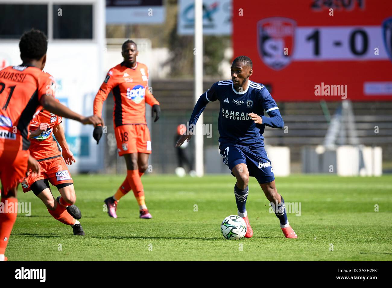 17 Adama CAMARA (pfc) during the Ligue 2 BKT match between Laval and ...