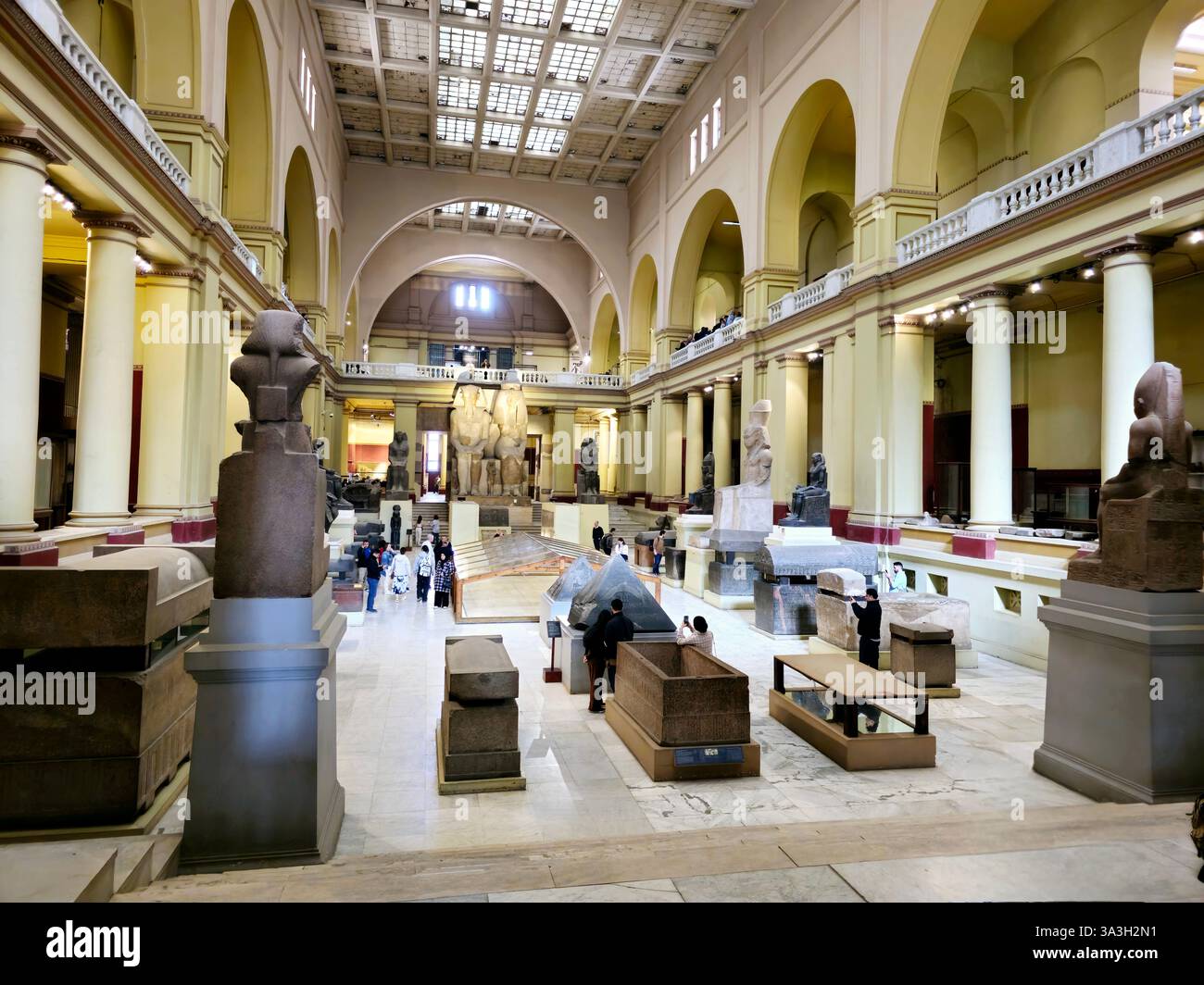 Cairo, Egypt, February 1 2025: Details from the inside of the Egyptian ...