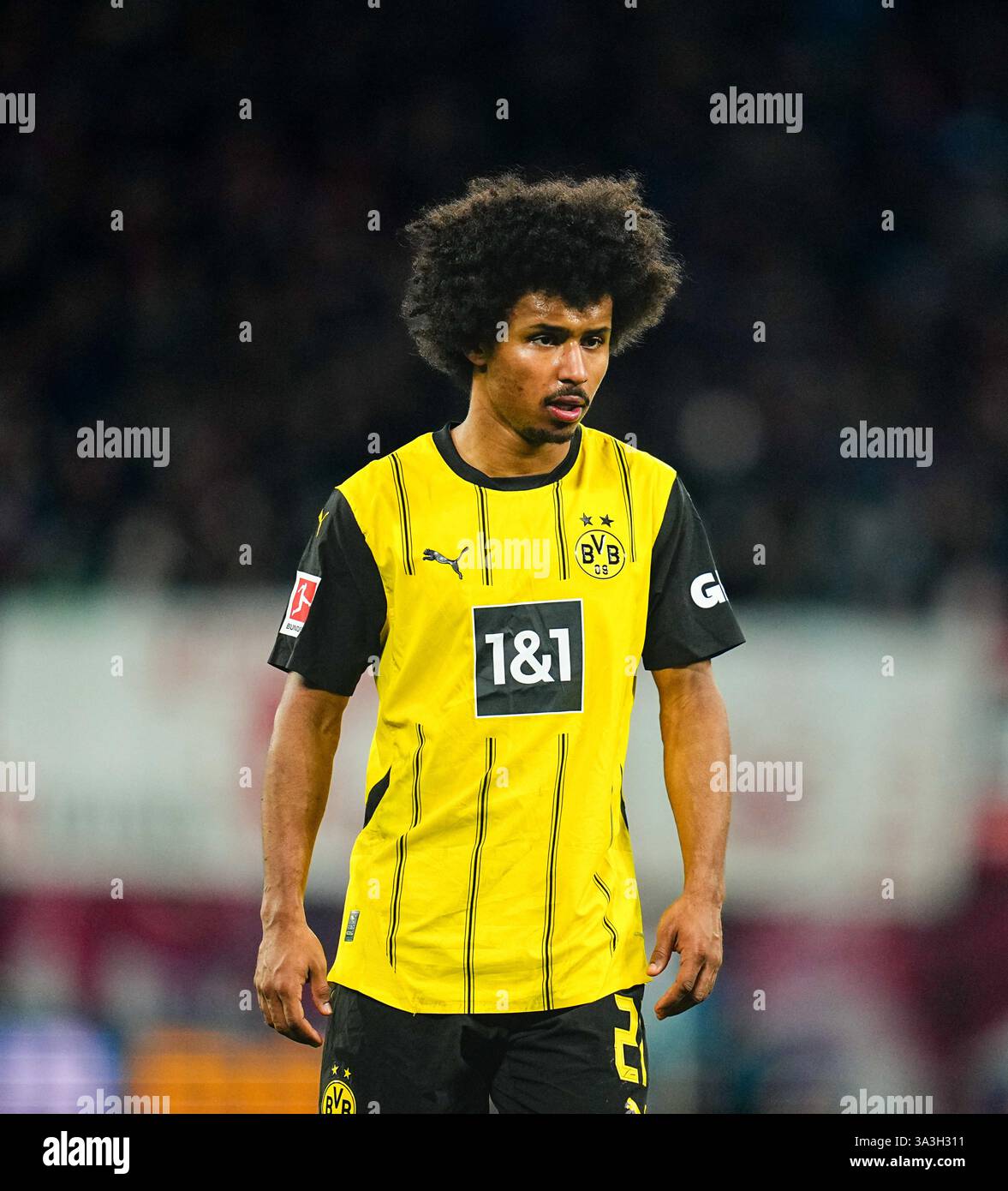 March 15 2025: Karim Adeyemi of Borussia Dortmund looks on during a 1. Bundesliga game, RB ...