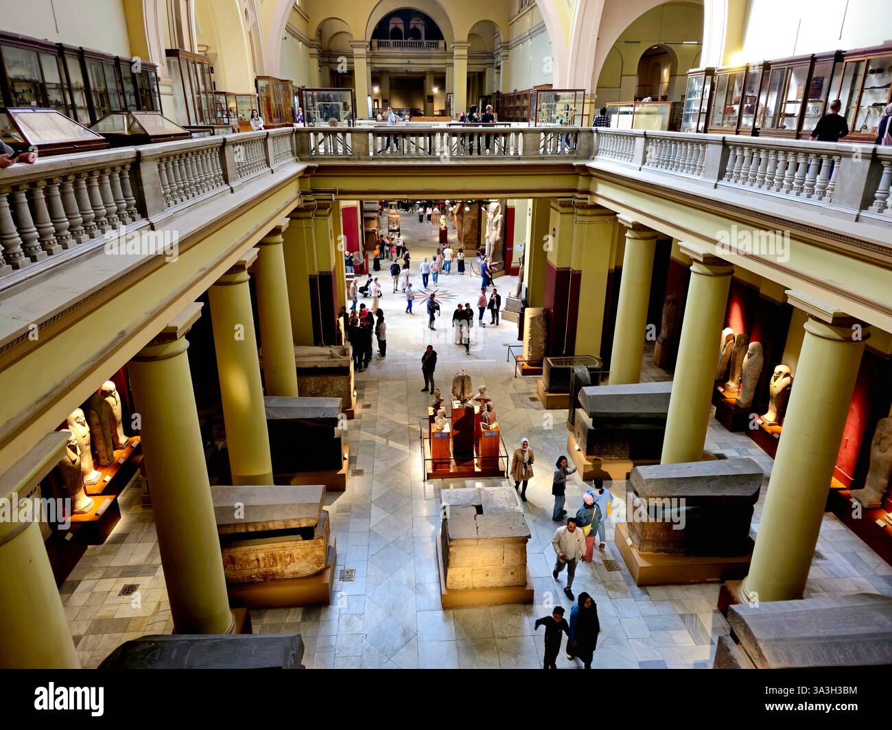 Cairo, Egypt, February 1 2025: The interior of the Egyptian or Cairo ...