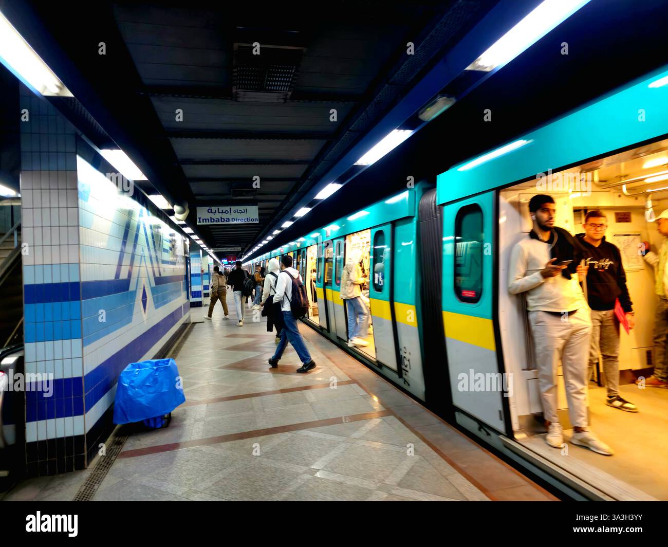 Cairo, Egypt, February 17 2025: The third line of The Cairo tunnel ...
